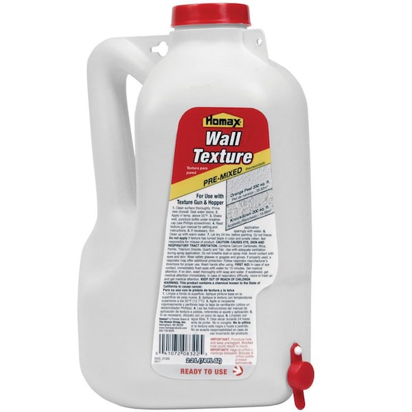 Texture 2.2L Homax Interior Pre-Mixed Wall Orange Peel Knockdown 8322 ...