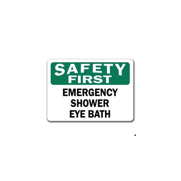 Signmission Safety Sign, 14 in Height, Plastic, 10 in Length, Emergency ...
