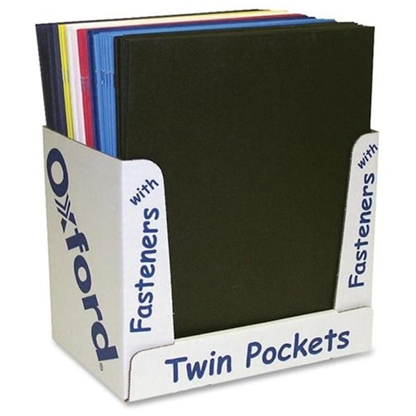Oxford Twin Pocket Folder with Fasteners, 50PK 57750 | Zoro