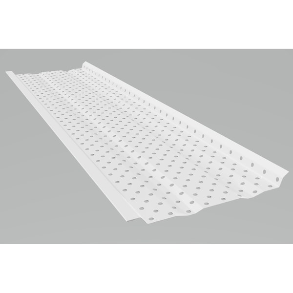 E-Z-Gutter Guard E-Z-Flow Perforated White Aluminum Gutter Guards for 5 ...