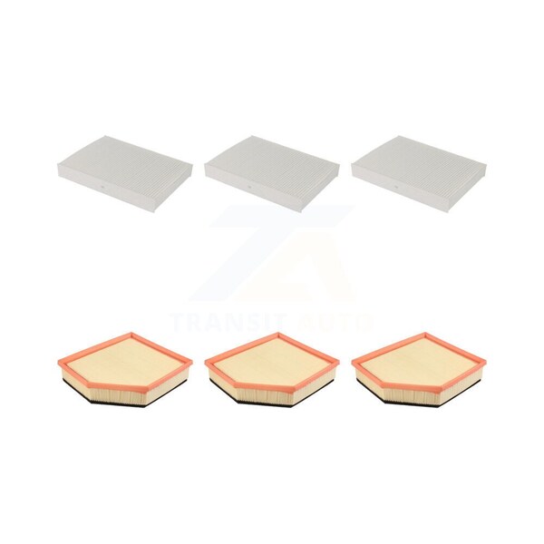 Pur 3x Air + 3x Cabin Filter 6 Total Kit For Volvo XC60 S60 XC70 S80 ...