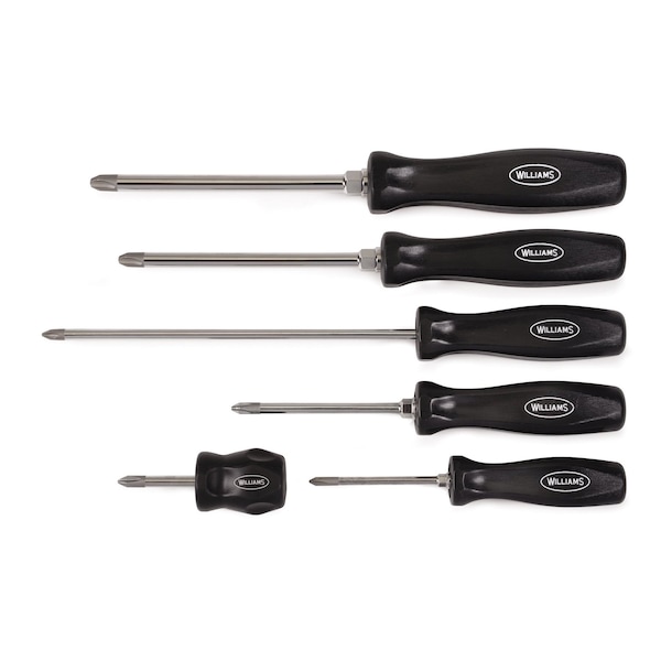 Williams Williams Phillips Screwdriver Set, 6pcs. JHW100P-6PD | Zoro
