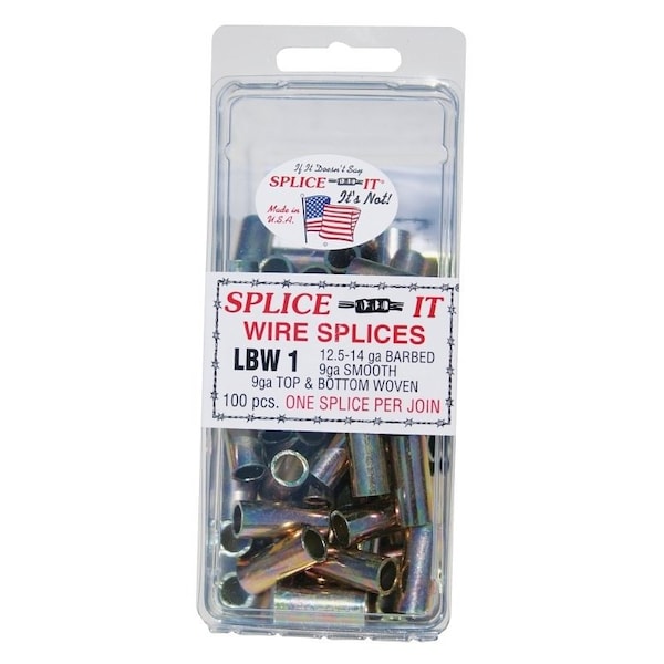 New Farm Wire Splice, Stainless Steel, For: 12.5 to 14 ga Barbed Wire ...