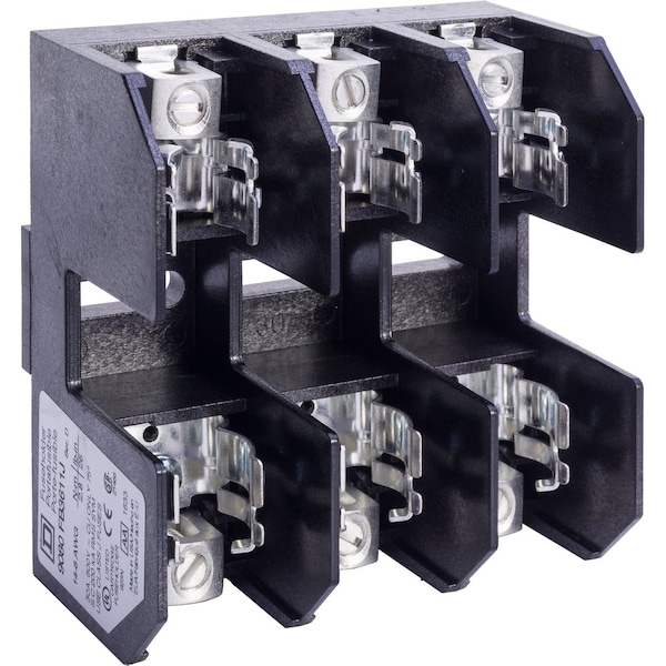 Square D Power Distribution Block, 3 Pole, 30 A, 600 V, 2 AWG ...