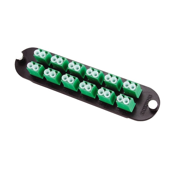 Corning Closet Connector Housing (CCH) Panel, LC adapters, Duplex, APC ...