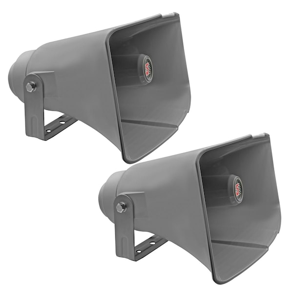 5 Core 5 Core 2 Pieces 16 Inch Outdoor PA Power Horn Speaker Waterproof ...