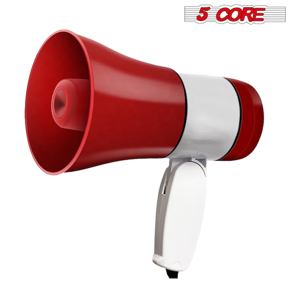 5 Core 5Core Megaphone Bullhorn Kids & Adults Loud Police SIREN Toy Mic ...