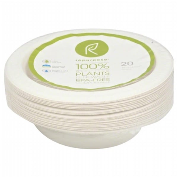 Repurpose Bowls Bagasse, 20 Pieces, 20PK 145324 | Zoro