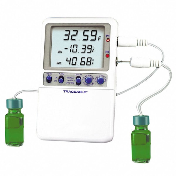 Cole Parmer Traceable Hi-Accuracy Thermometer, with Two Bottle Probes ...