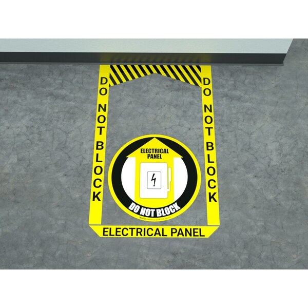 Creative Safety Supply Floor Sign Bundle, 48 in Height, 60 in Width ...