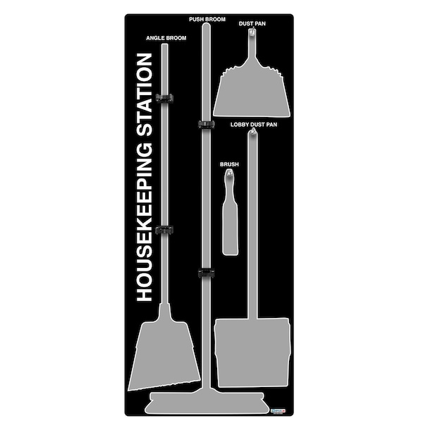 5S Supplies 5S Housekeeping Shadow Board Broom Station Version 1 ...