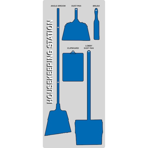 5S Supplies 5S Housekeeping Shadow Board Broom Station Version 12 ...