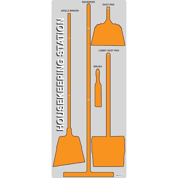 5S Supplies 5S Housekeeping Shadow Board Broom Station Version 14 ...