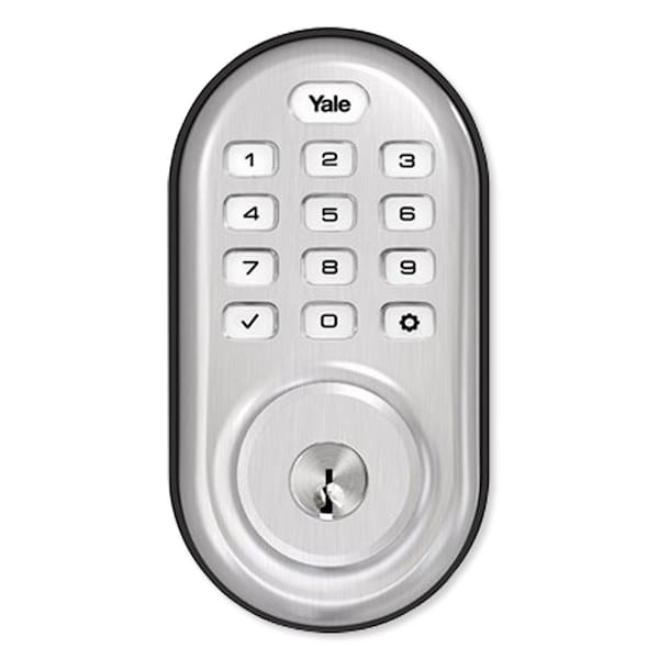 Yale YAYRD216ZW2x-YAYRD216ZW2619 Z-Wave Plus Push Button Deadbolt ...