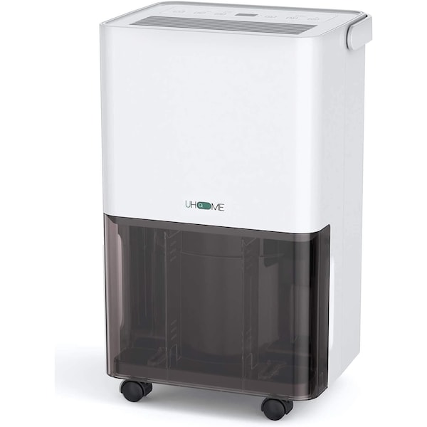 Edendirect Dehumidifier, 3.6 pints, White, 7.99 in, 115 V ED-UDL5-30P | Zoro
