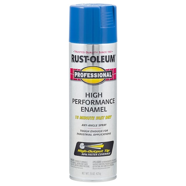 Professional 15 Oz Rust-Oleum Safety Blue High Performance Enamel Spray ...