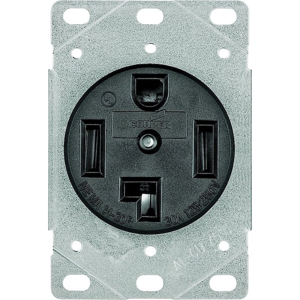 Eaton Wiring Devices Straight Blade Receptacle, 14-30R, 30 A, 125/250V ...