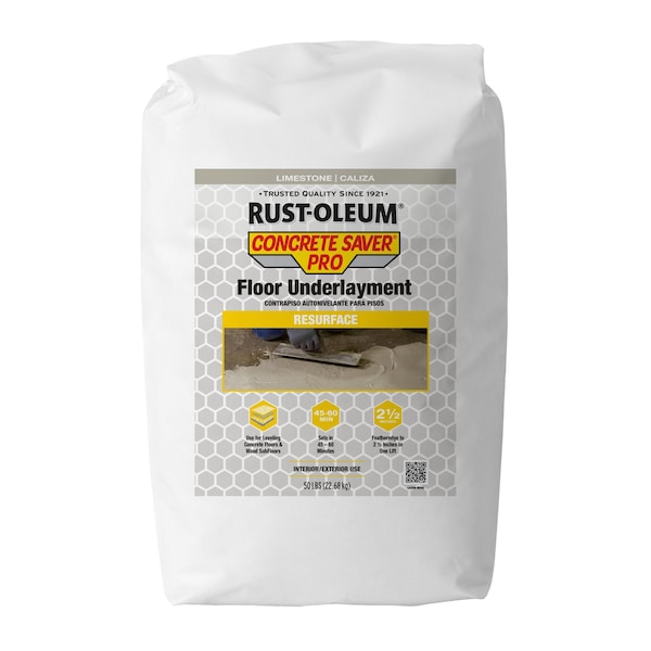 Rust-Oleum Concrete Leveling Compound, 50 lb, Gray 392537 | Zoro