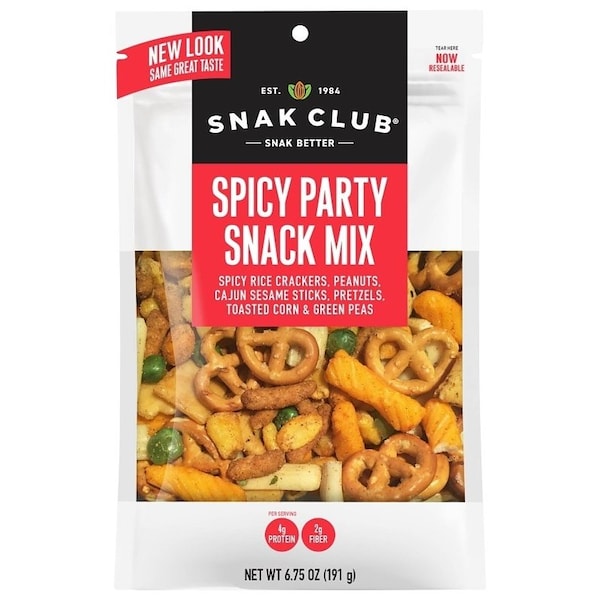 Snak Club Spicy Party Mix, Salty Flavor, 75 oz 700530 | Zoro