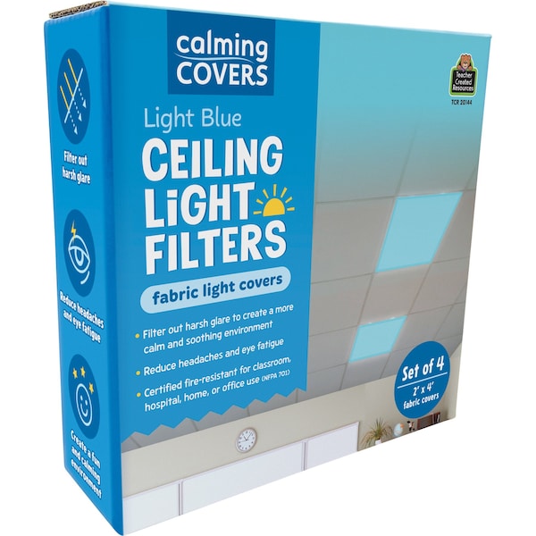 Teacher Created Resources Light Blue Calming Covers Ceiling Light ...