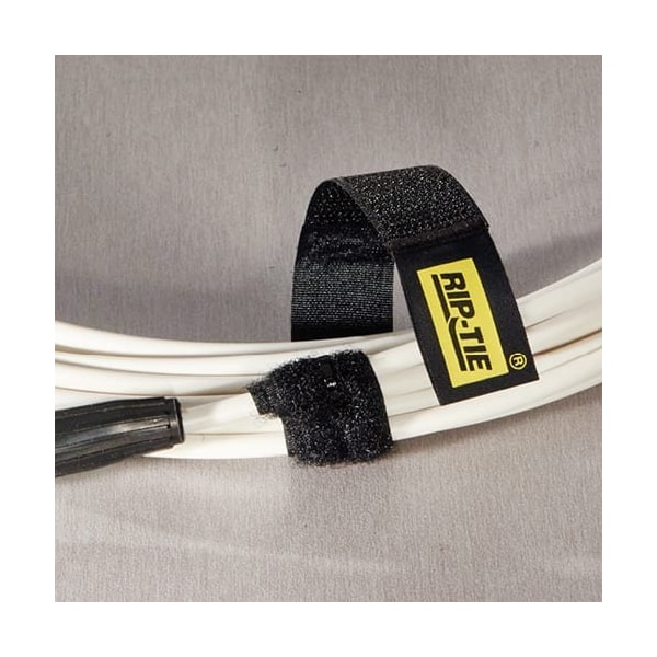 Rip-Tie Cable Tie Strap, 6 in L, 3/4 in W, 1-1/2 in Max Bundle Dia., Brown, Nylon Tie, 90 lb ...