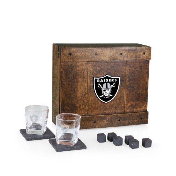 Picnic Time Family Of Brands NFL Las Vegas Raiders - Whiskey Box Gift ...