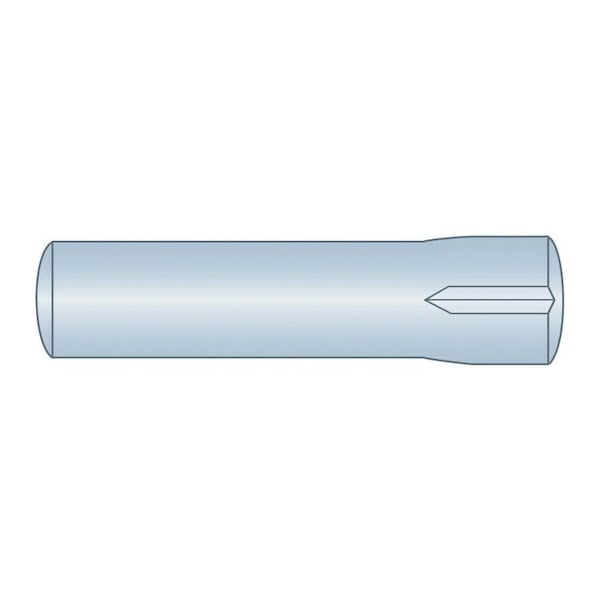 Huyett Type C Grooved Pin, Zinc Plated Low Carbon Steel, 0.094 in Dia x ...