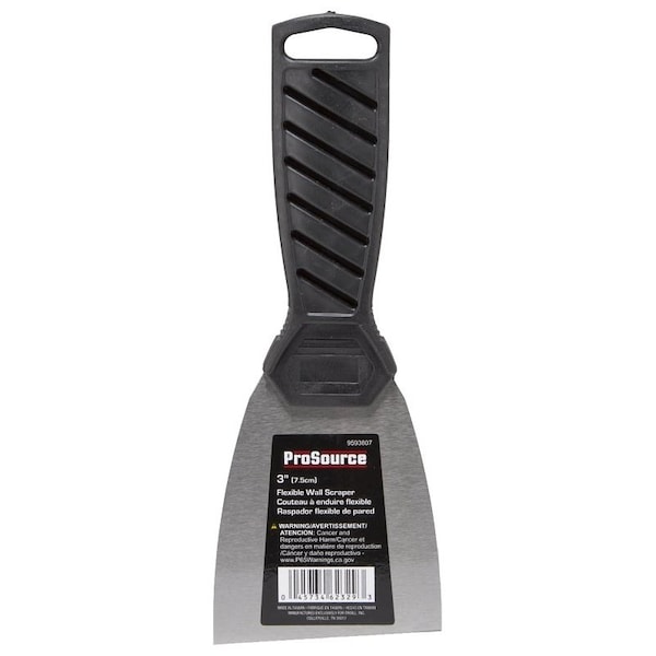 Prosource Wall Scraper, 3 in W Blade, Full Tang Blade, HCS Blade ...