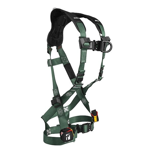 Falltech Full Body Harness, L/XL, 420 lb, Quick-Connect Chest/ Quick ...