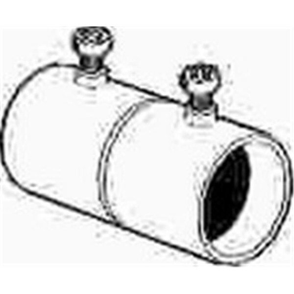 Topaz Electric EMT Coupling, 0.5 in, Set Screw, Steel, Zinc Plated 641S ...