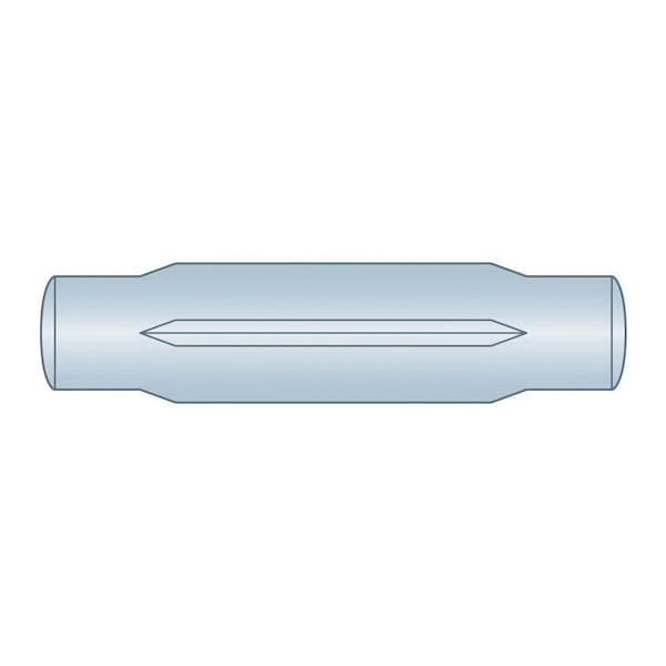 Huyett Type U Grooved Pin, Zinc Plated Low Carbon Steel, 0.250 in Dia x ...