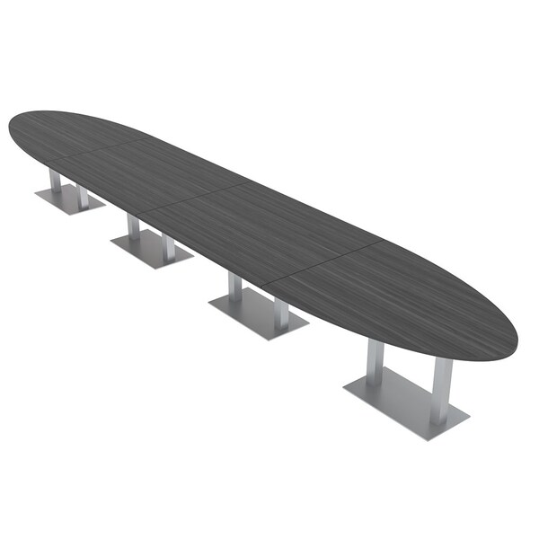 Skutchi Designs Oval Conference Table With Power, 48 in W, 264 in L ...