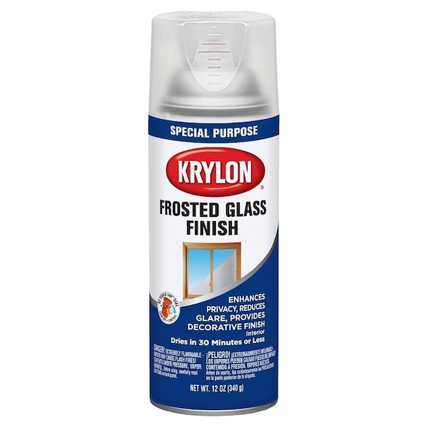Krylon Spray Paint, Matte, Frosted Glass, 12 oz I00810777 | Zoro