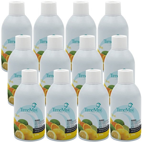 Timemist Air Freshener Refill, Citrus, PK12 1042781 | Zoro