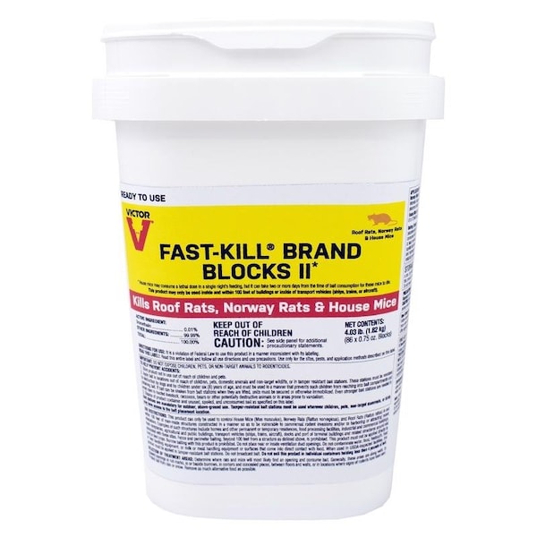 Victor Fast-Kill Brand Blocks II Toxic Rodenticide Bait Blocks For Mice ...