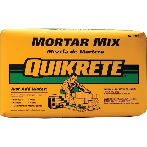 Quikrete Mortar Mix, Gray, Powder, 10 lb Bag 110210 | Zoro