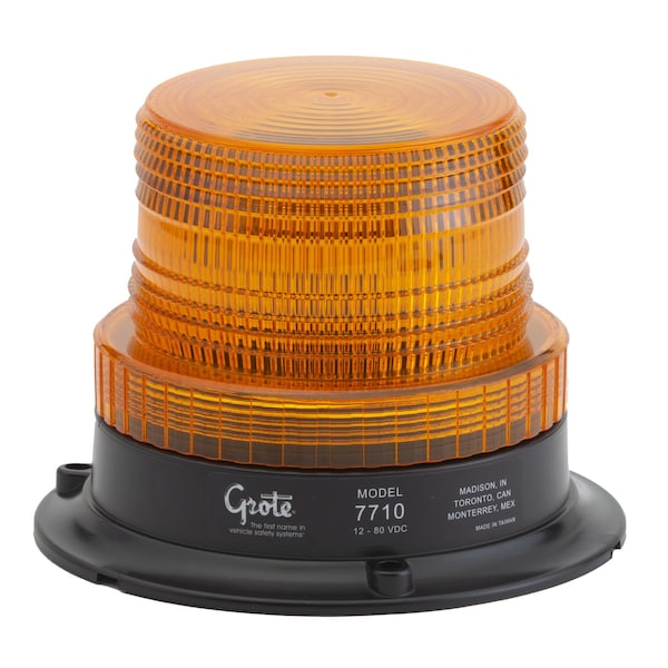 Grote Strobe Light, Amber, 12/80V 77103 | Zoro