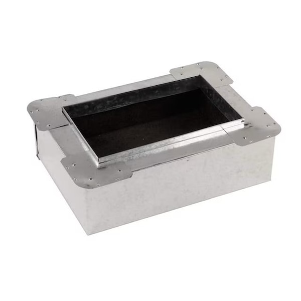 Gaf Master Flow 10 in. x 6 in. Ductboard R6 Insulated Register Box ...