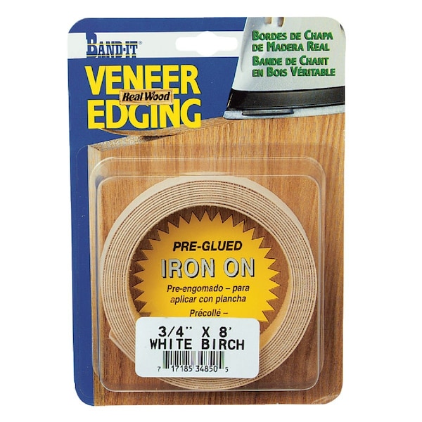 Cloverdale Band-It 3/4'' x 8 Ft. White Birch Wood Veneer Edging 34850 ...