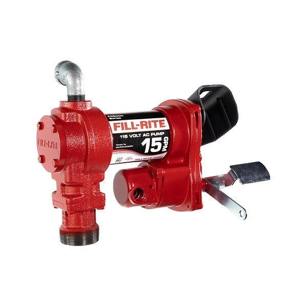 Fill-Rite Fuel Transfer Pump, 115VAC, 15 GPM, 1/6 HP, Cast Iron, 1 in ...