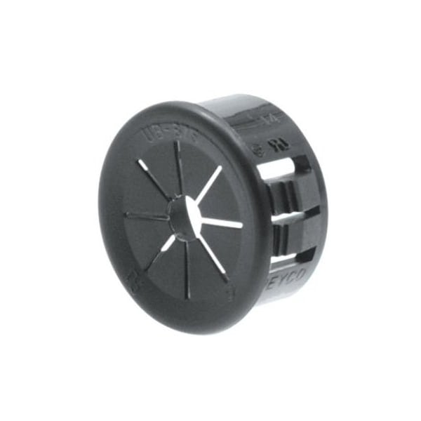 Heyco Universal Bushing Black, 0.875 in. Hole, 50PK 2119 | Zoro