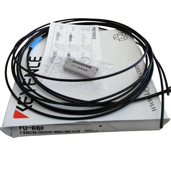 Keyence Threaded & Hex-Shaped Active Receiver Fibers Reflective FU-R6F ...
