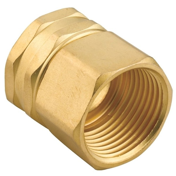 Gilmour Hose Adapter, 12 x 34 in, FNPT x FNH, Brass, For Garden Hose ...