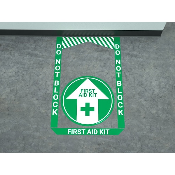 Creative Safety Supply Floor Sign Bundle, 48 in Height, 35 in Width ...