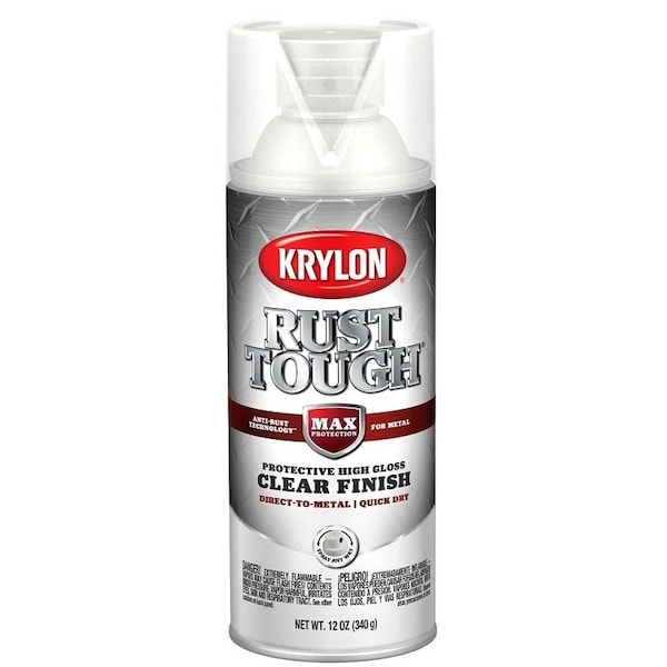 Krylon Rust Tough Enamel Spray Paint, Gloss, Clear, 12 oz, Can ...