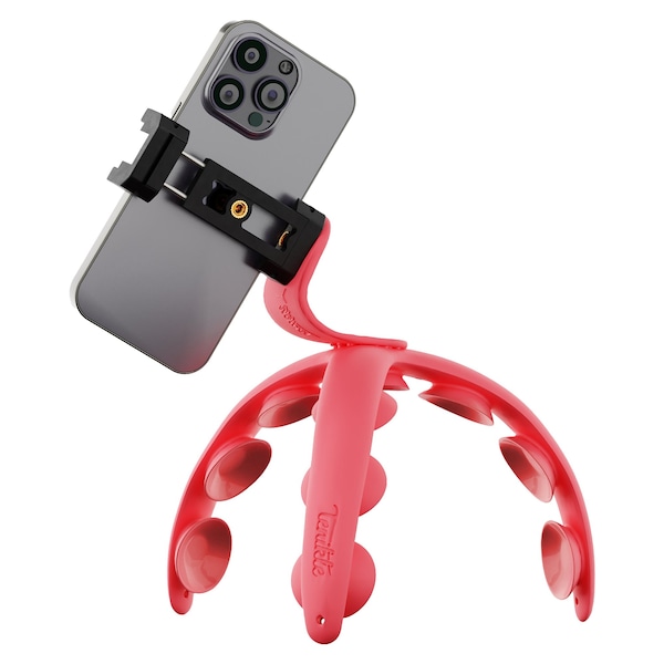 Tenikle Pro Bendable Suction Cup Tripod Mount, Red TPRO-01-RED | Zoro