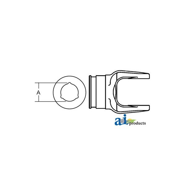 A & I Products Inner Tube Yoke 3" x4" x6" A-BP204086861 | Zoro