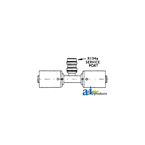 A & I Products Straight Splicer w/ R134a Service Port Steel Beadlock ...