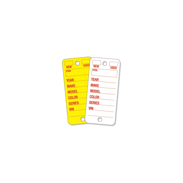 Car Dealer Depot Poly Key Tags (250 Per Box) Pk 426 | Zoro