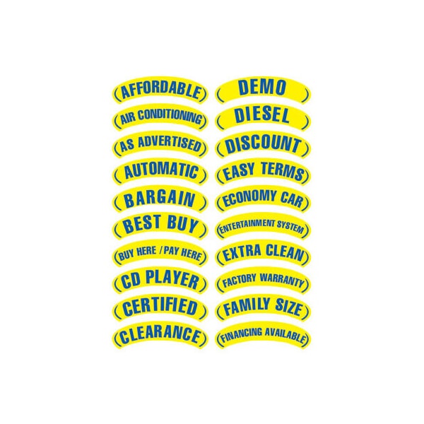 Ez Line Blue & Yellow E-Z Arch Slogan: 3Rd Row Seating Pk 199-B-3RD | Zoro